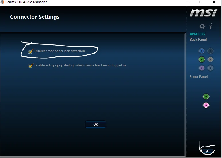 Front audio connector no sound issue - Carlos Felicio