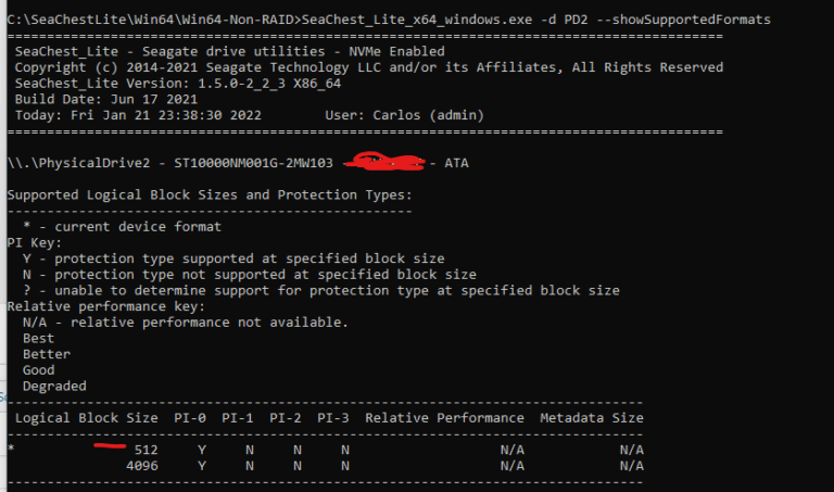 How to convert your Seagate to 4KN Advanced Format on Windows - Carlos ...